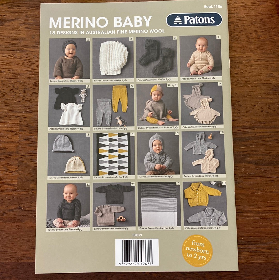 Patons Merino Baby Pattern Book – Knitty Gritty yarn and more
