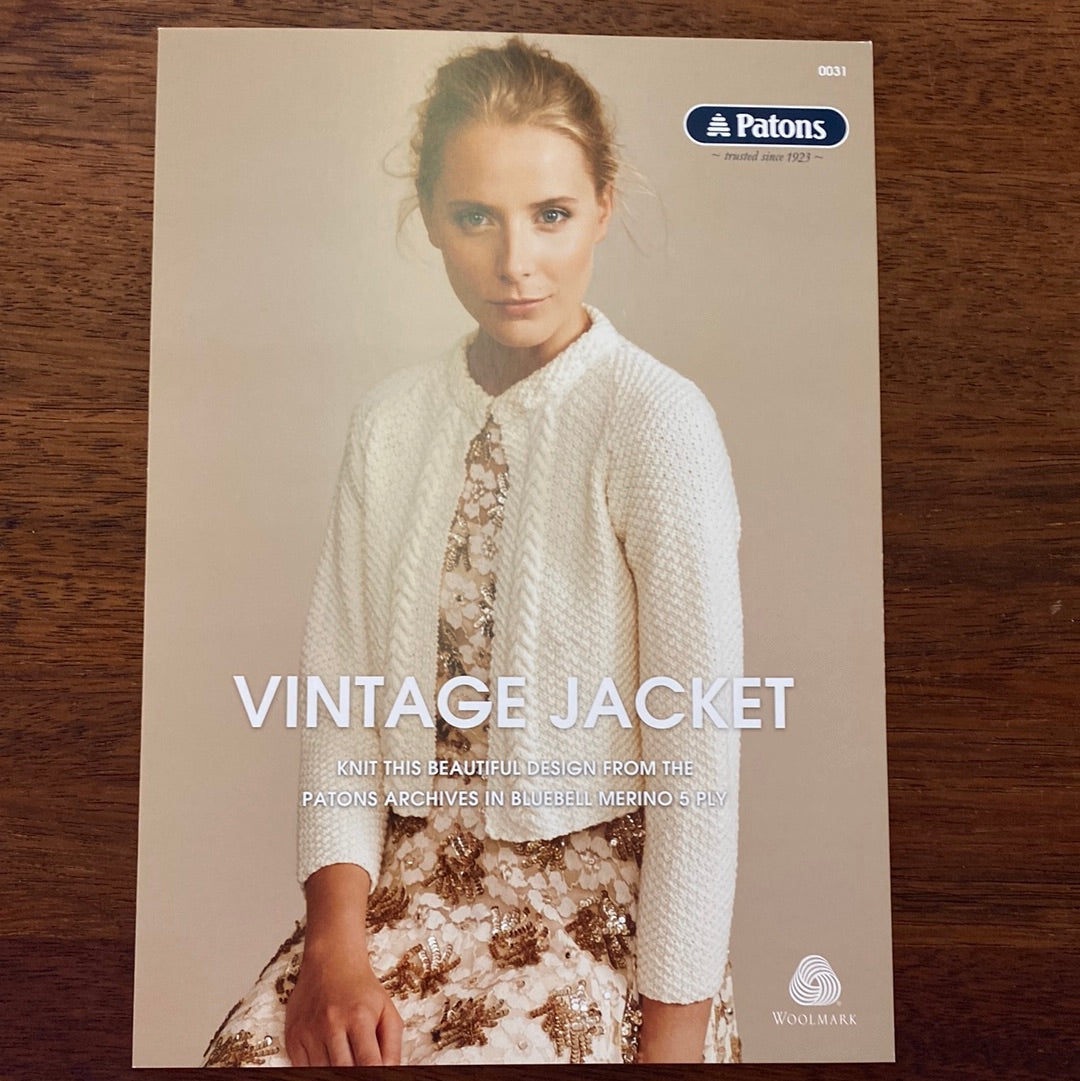 Patons Vintage Jacket Pattern Book – Knitty Gritty yarn and more