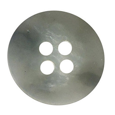 Sullivans Button 15mm Round Plastic Button 4 Hole - Two Tone Grey ...