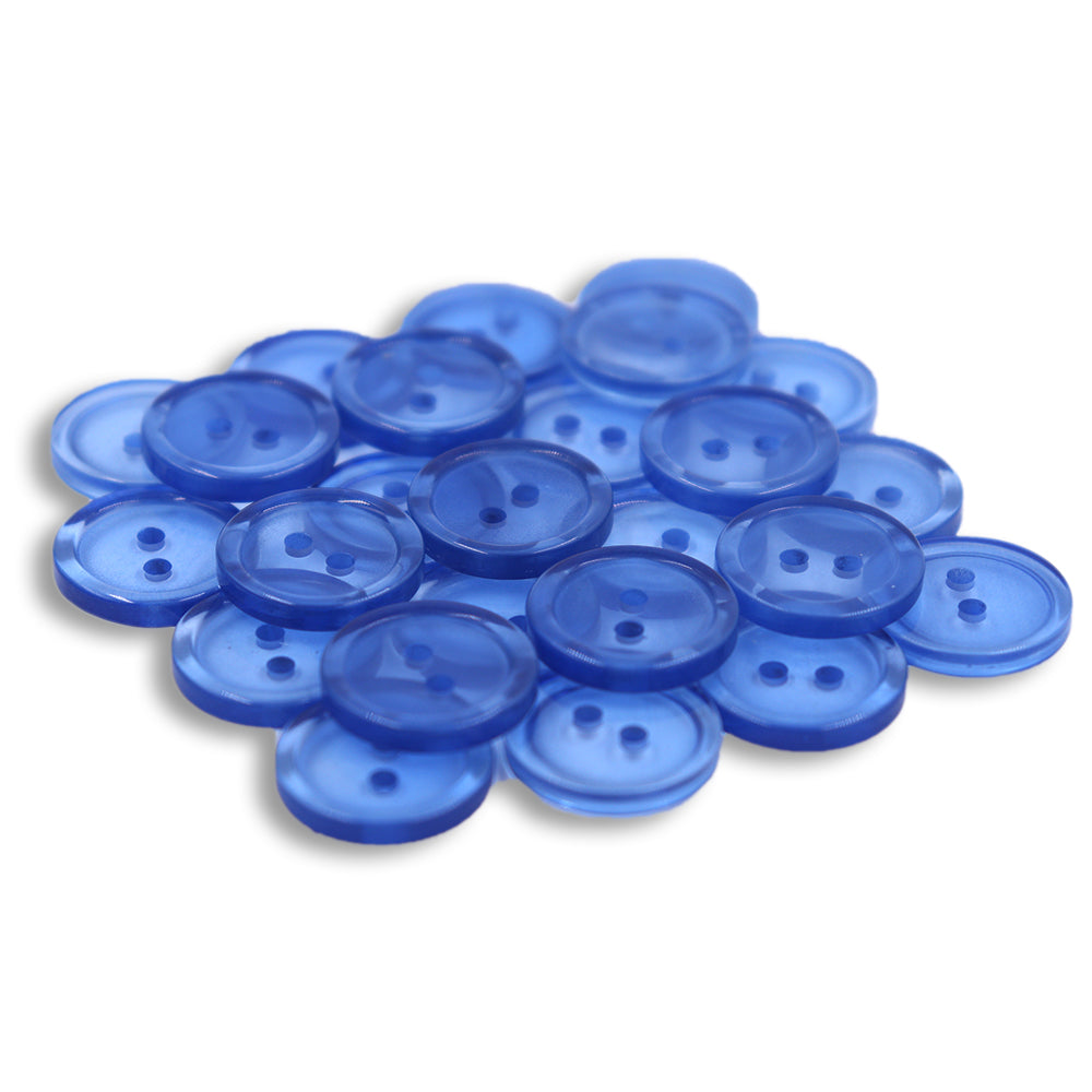 Sullivans 15mm Round Plastic Button 2 Hole - Blue – Knitty Gritty yarn ...