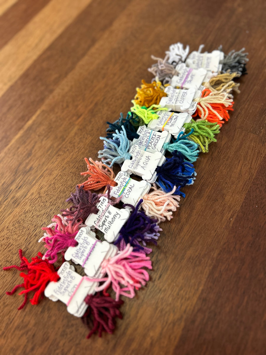 Fiddlesticks Superb 8 Colour Samples – Knitty Gritty yarn and more