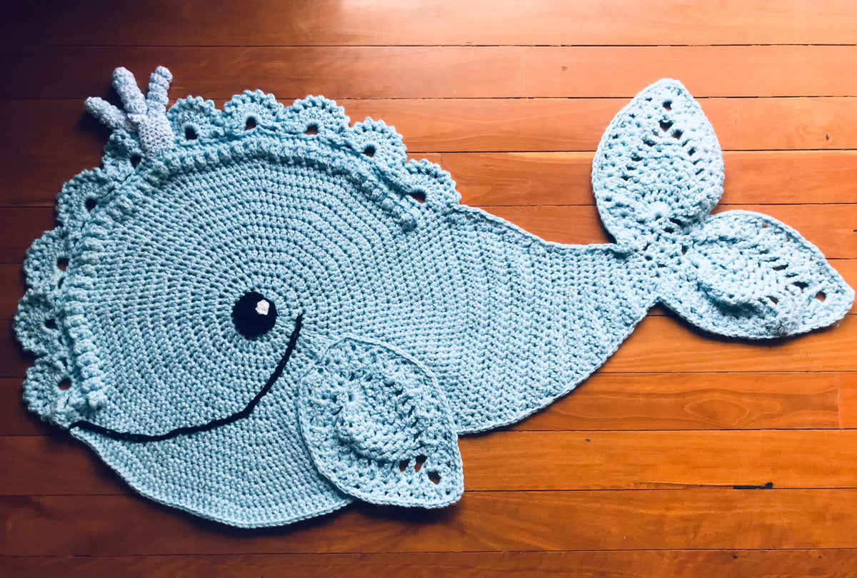 Whale Floor Rug/Mat - Custom Order – Knitty Gritty yarn and more