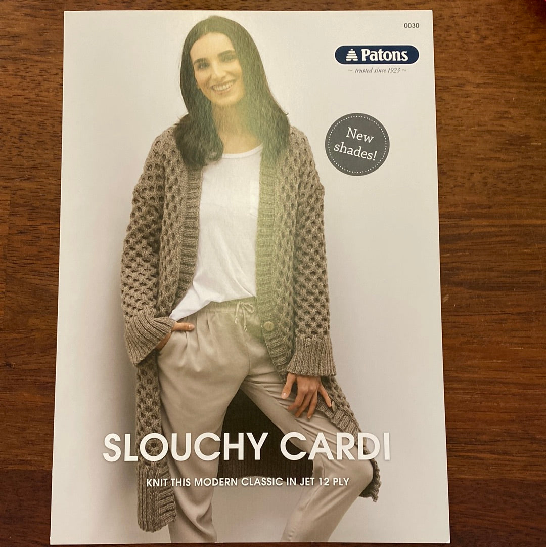 Patons Jet Slouchy Cardi Pattern Book – Knitty Gritty yarn and more