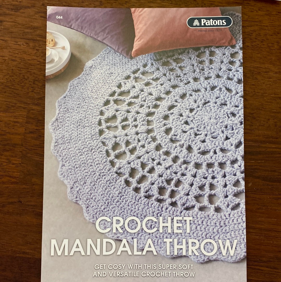 Crochet Mandala Throw Pattern Book – Knitty Gritty yarn and more