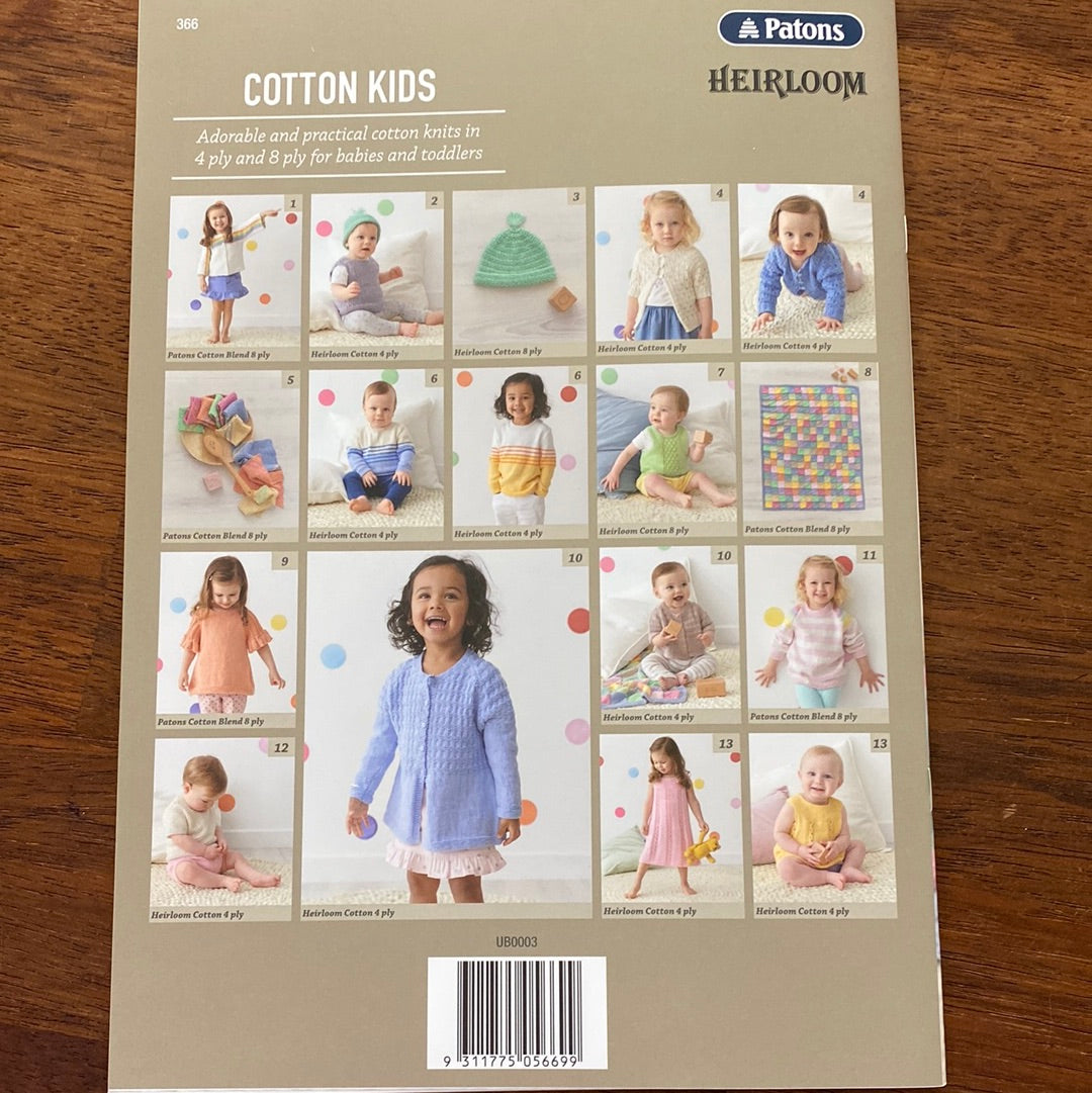 Cotton Kids Pattern Book – Knitty Gritty yarn and more