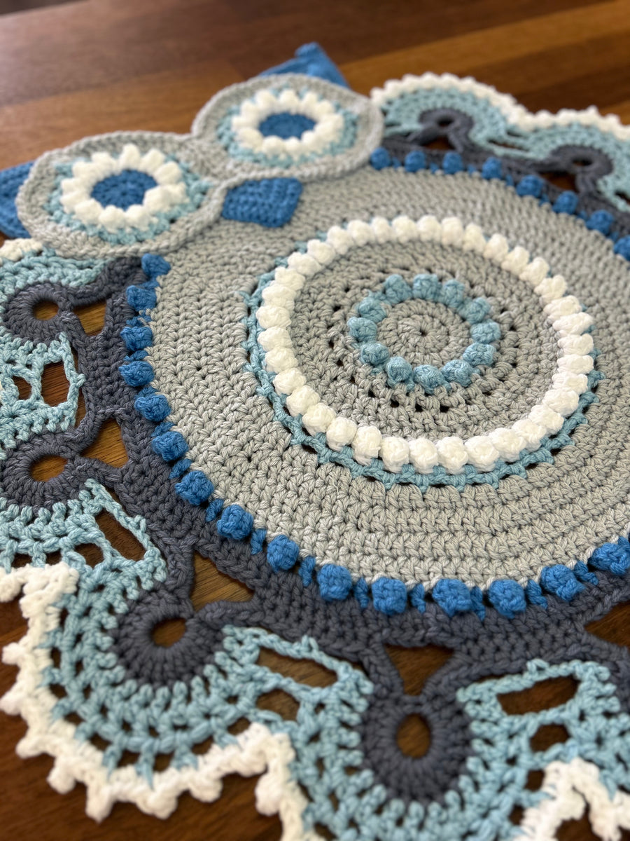 Owl Floor Rug/Mat - various colours – Knitty Gritty yarn and more