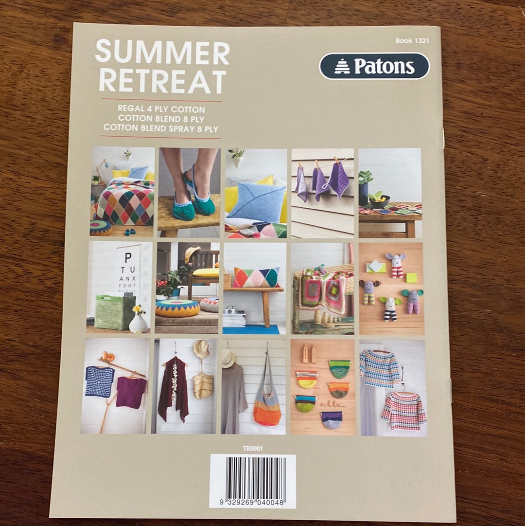 Patons Summer Retreat Pattern Book – Knitty Gritty yarn and more