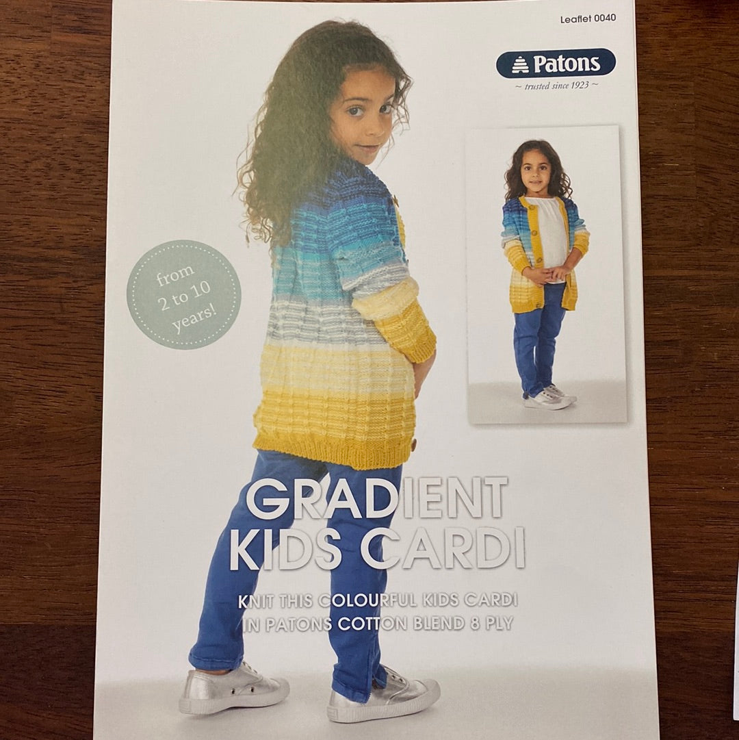 Gradient Kids Cardi Pattern Book – Knitty Gritty yarn and more